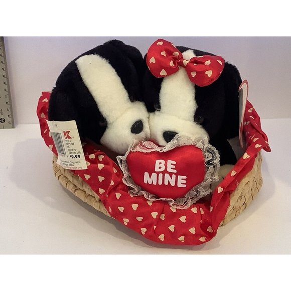 Prima Creations, Inc. | Toys | Vintage Valentine Black White Plush Boy ...